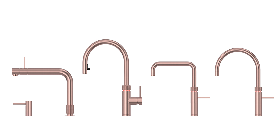 Rosé koper kokendwaterkraan van Quooker - de nieuwste finish